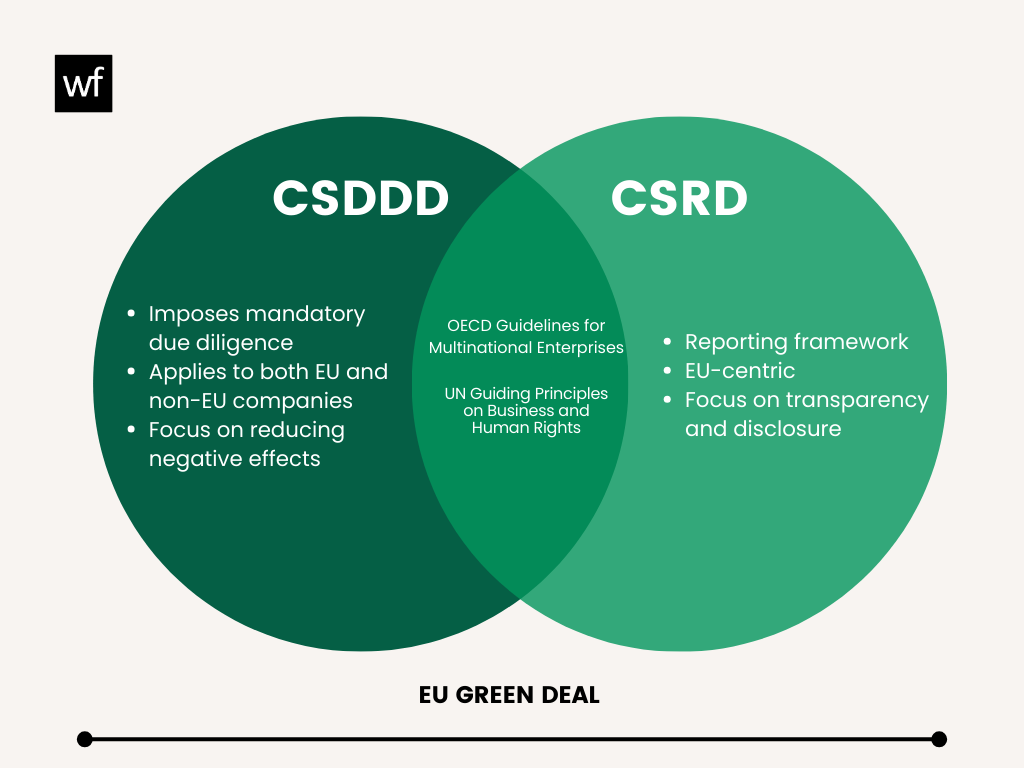 CSDDD vs. CSRD: what’s the difference? CSDDD vs. CSRD: what’s the difference?